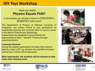 Nus science summer camp 2013 | PDF