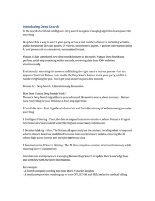 Introducing Deep Search ,large language M. | DOCX