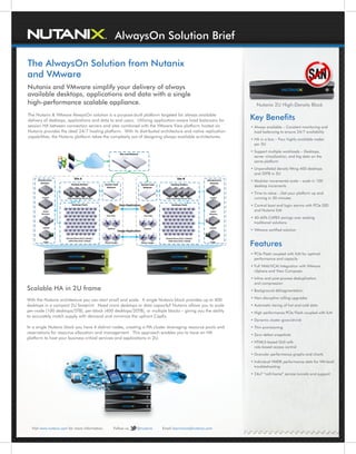 Nutanix Always On-Solution-Brief | PDF