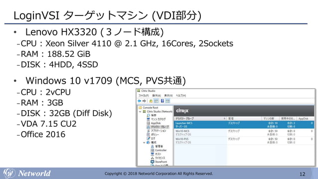 [Citrix on Nutanix] LoginVSI による MCSとPVS の比較検証 | PPTX