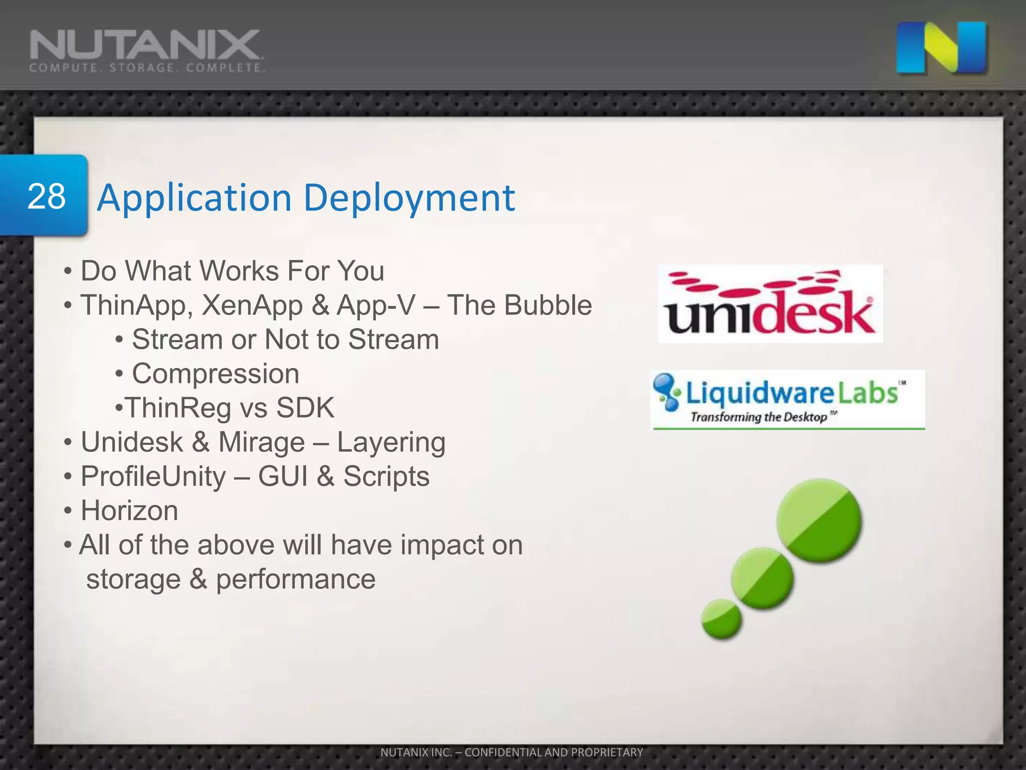 Nutanix vdi workshop presentation | PPTX | Computer Software and Applications | Computing