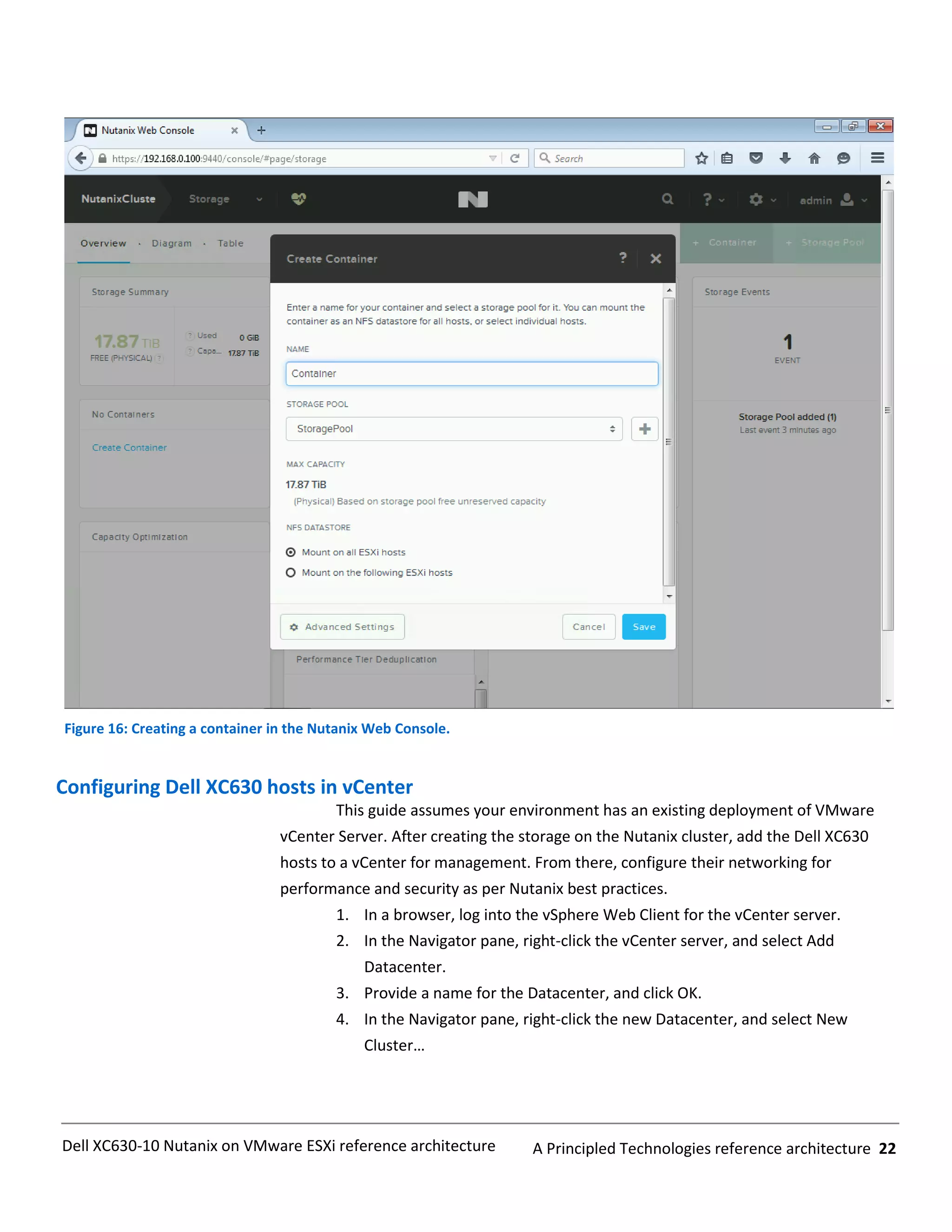 Dell XC630-10 Nutanix on VMware ESXi reference architecture | PDF