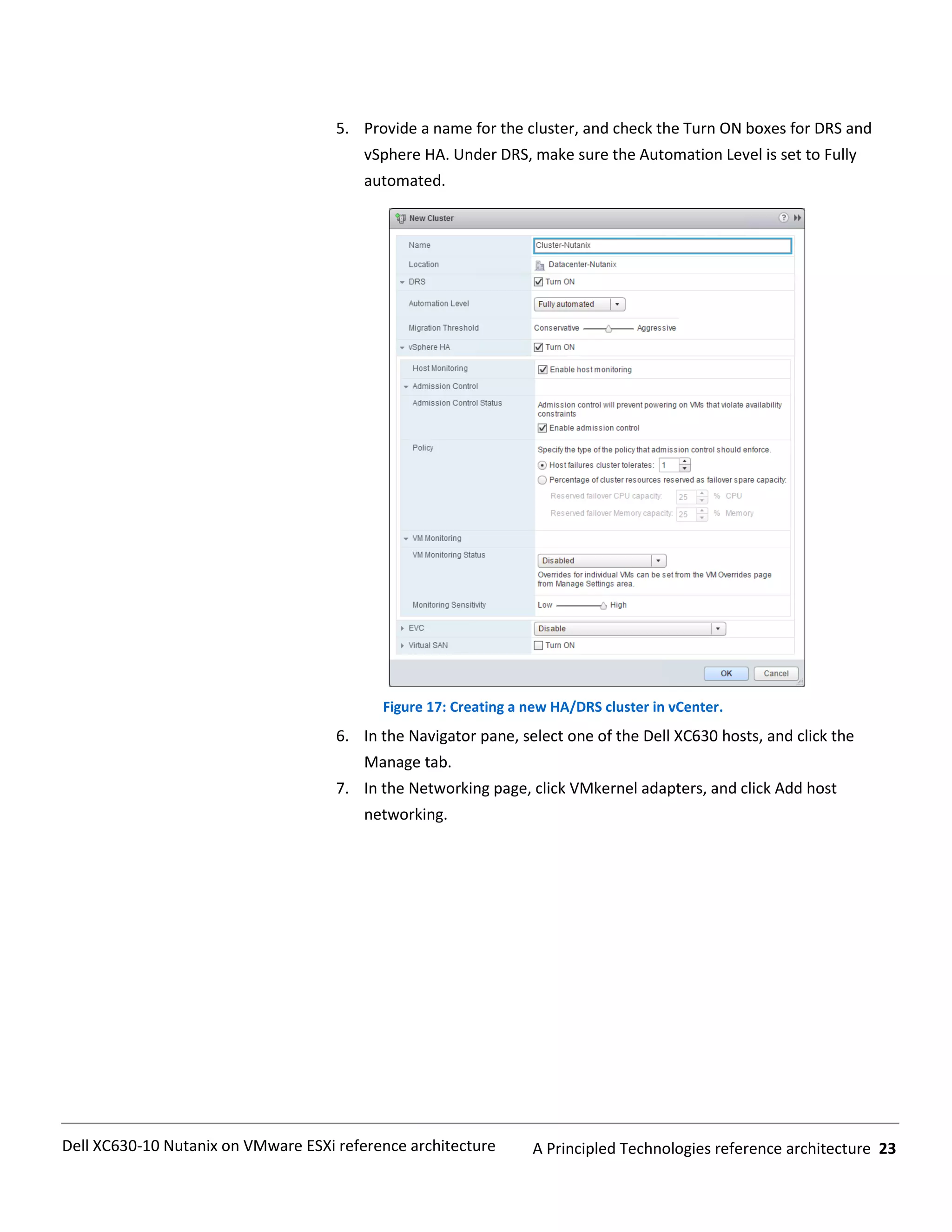 Dell XC630-10 Nutanix on VMware ESXi reference architecture | PDF