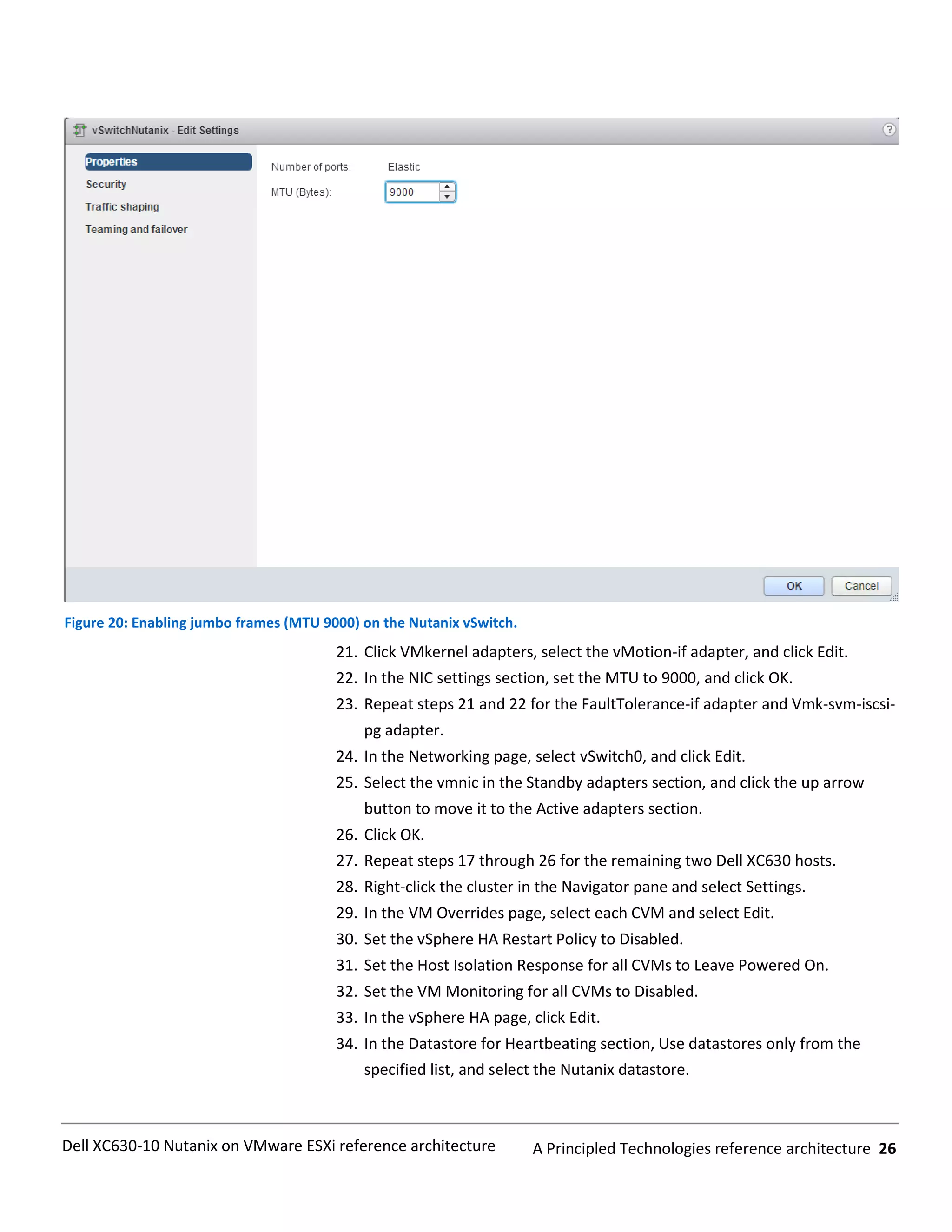 Dell XC630-10 Nutanix on VMware ESXi reference architecture | PDF