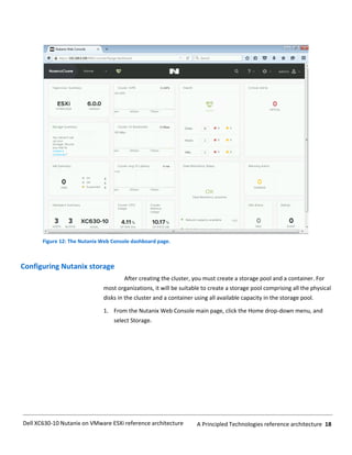 Dell XC630-10 Nutanix on VMware ESXi reference architecture | PDF