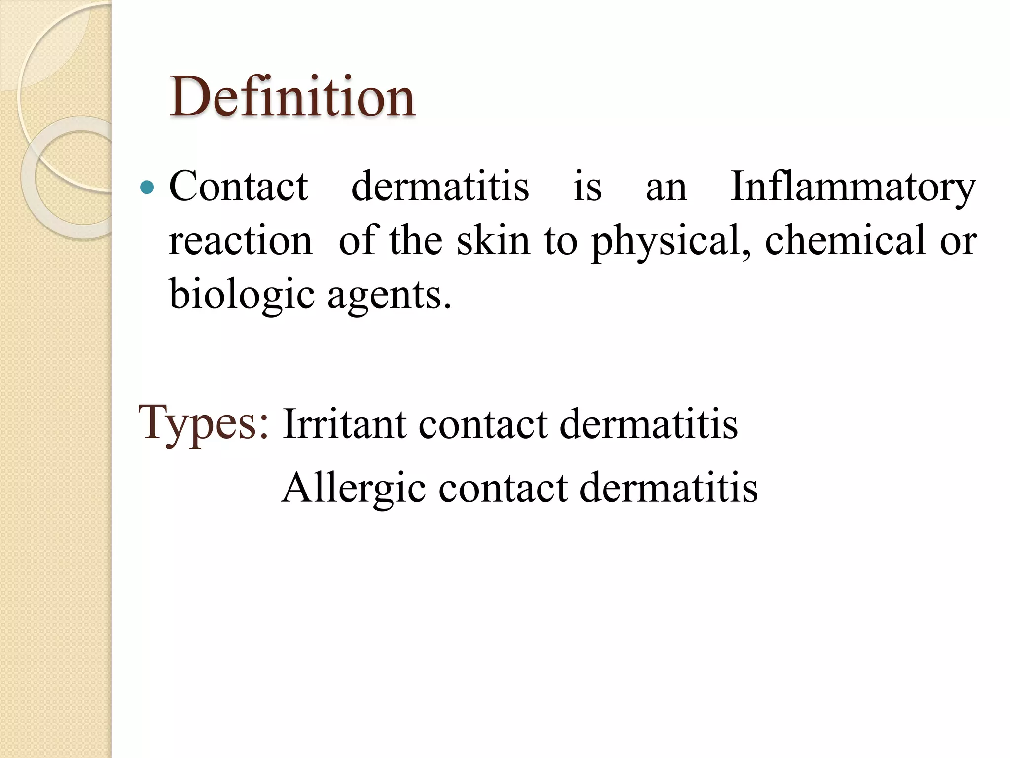 Nutan microteaching ppt on contact Dermatitis | PPT