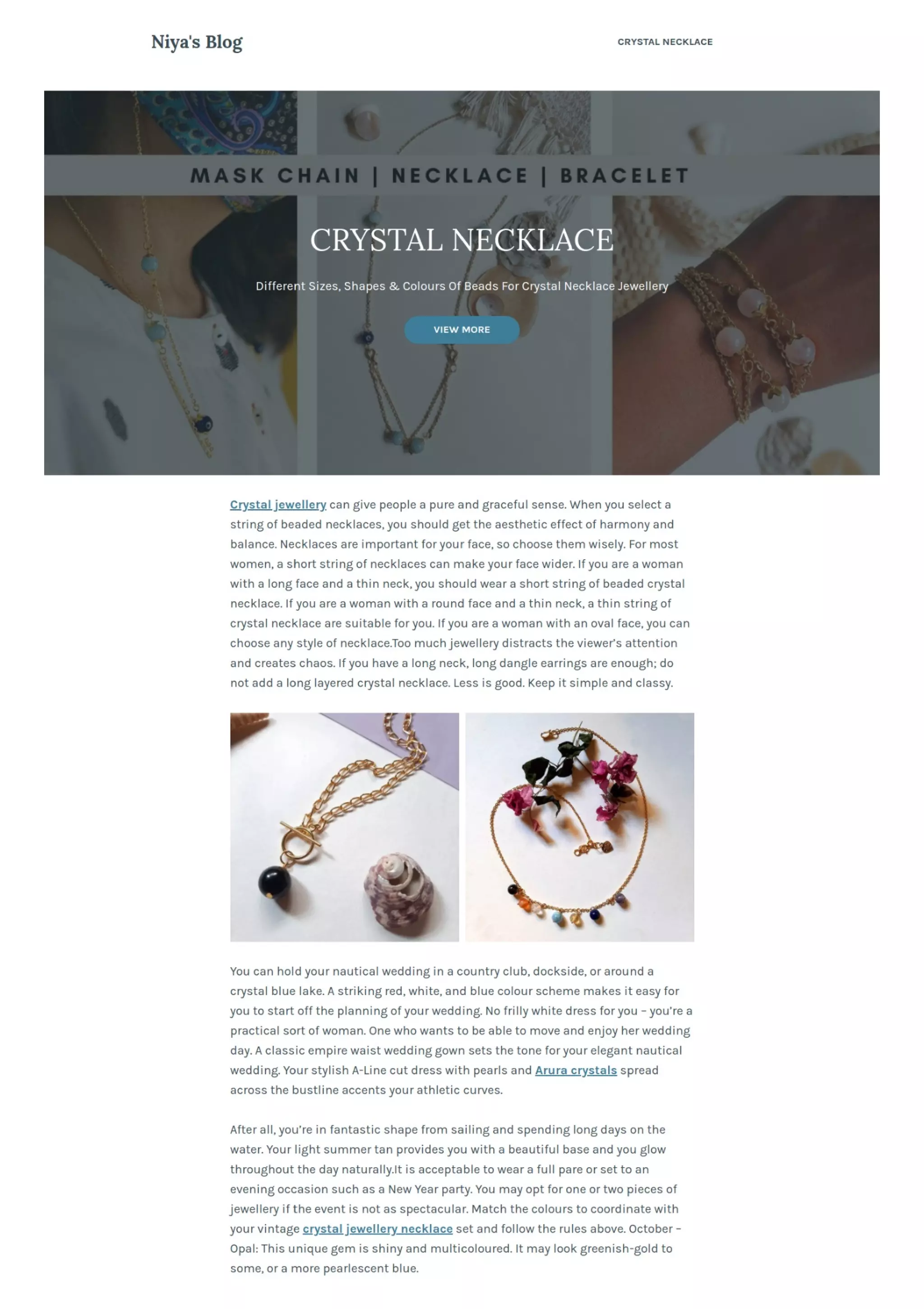 CRYSTAL NECKLACE. | PDF