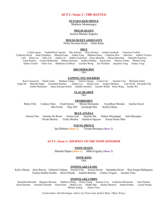 Nutcracker cast | PDF