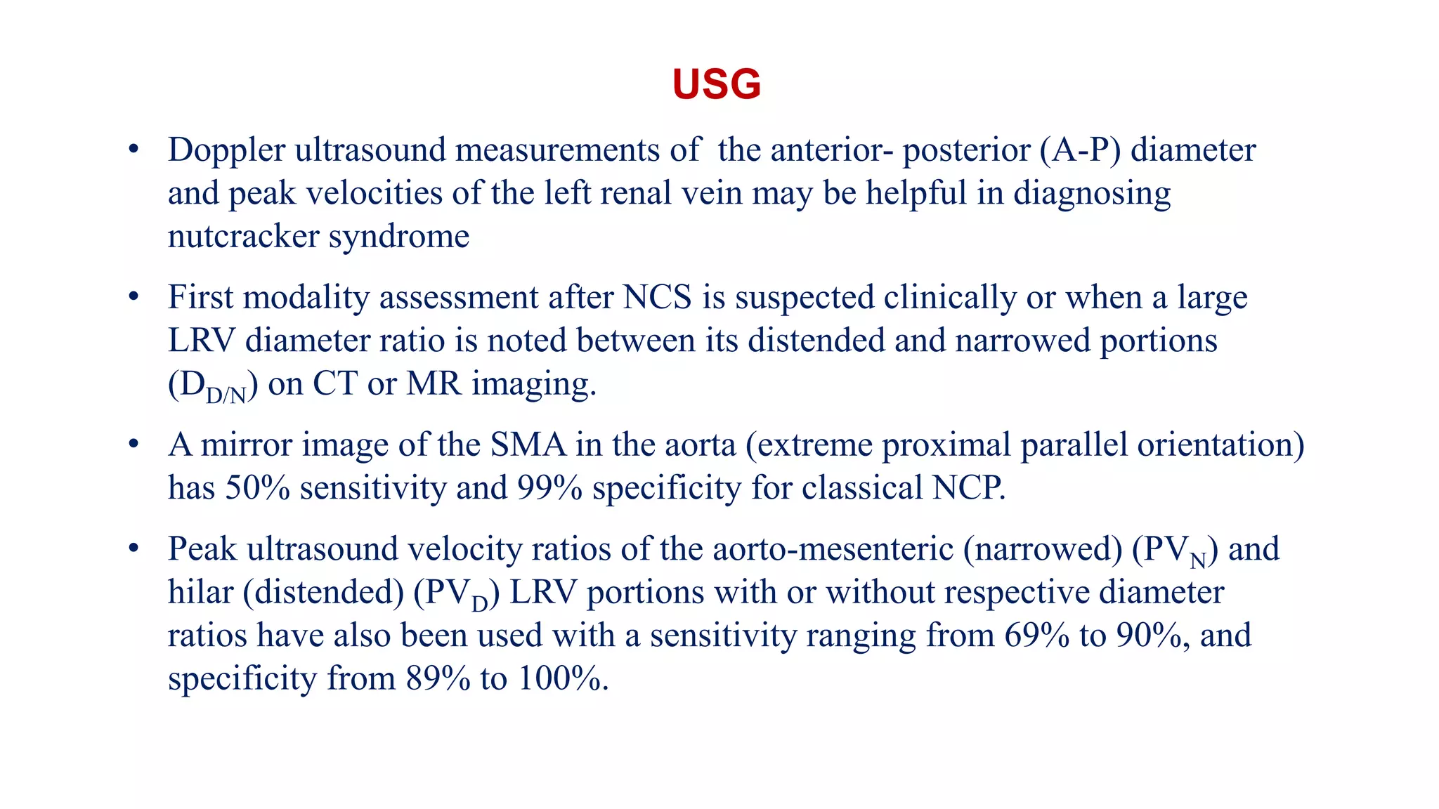 Nutcracker syndrome | PPTX