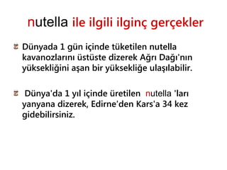 Nutella History ( Turkish) - Nutella Tarihi | PPT