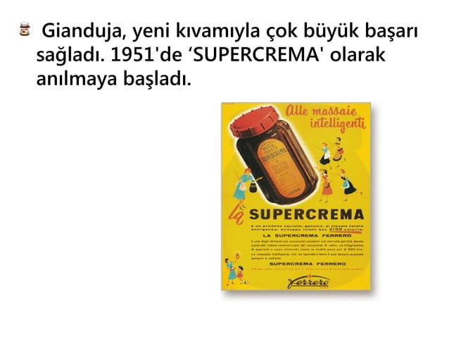 Nutella History ( Turkish) - Nutella Tarihi | PPT