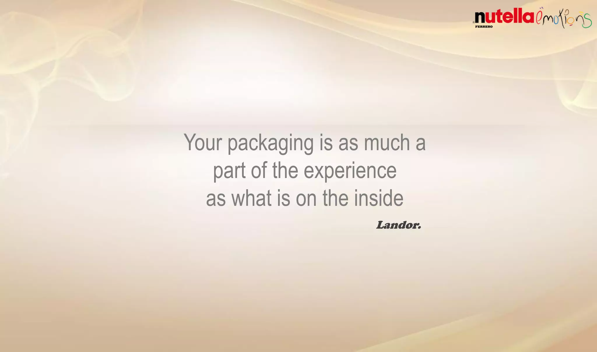 Nutella Emotions The Cult Branding Strategy Presentation | PDF