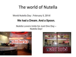 Nutella university project | PPTX