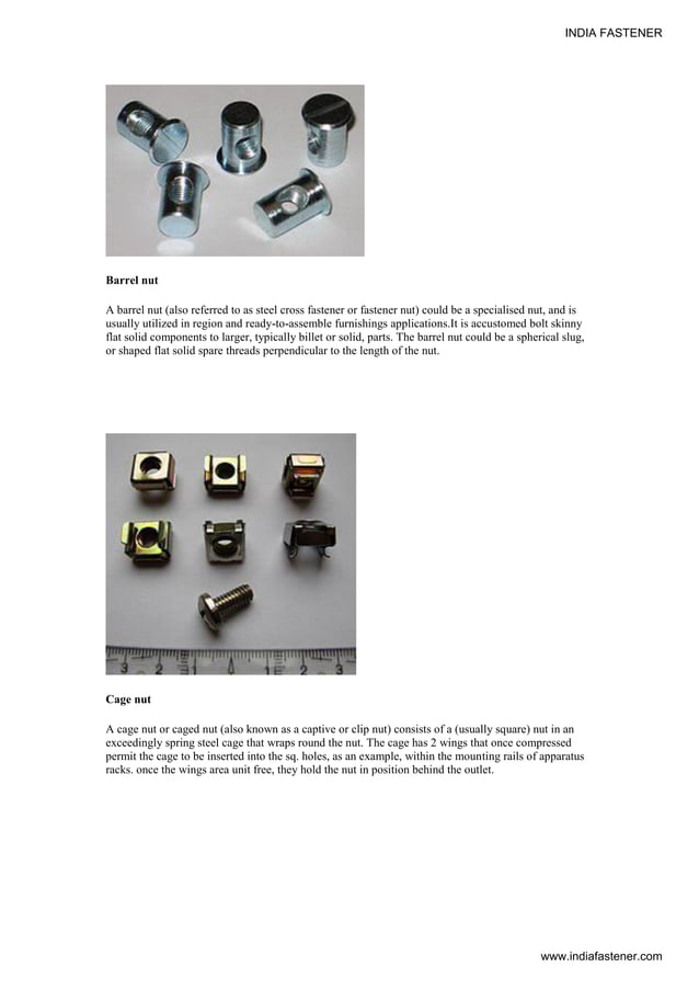 Nut fastener | PDF
