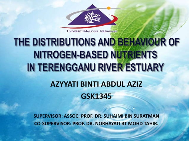 The Distribution and behaviour of Nitrogen-based nutrients in ...