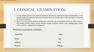 Nutiritional assessment | PPTX