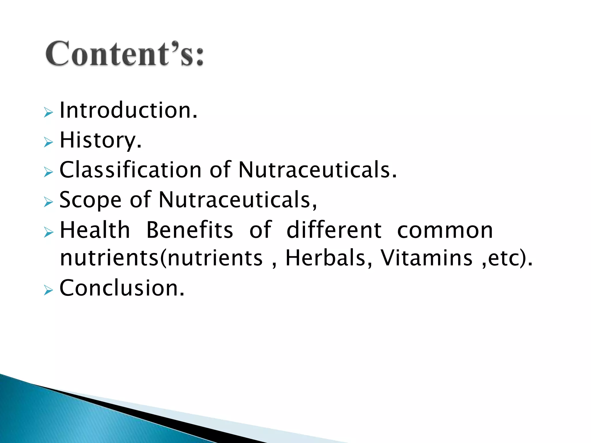 Nutraceuticals | PPTX
