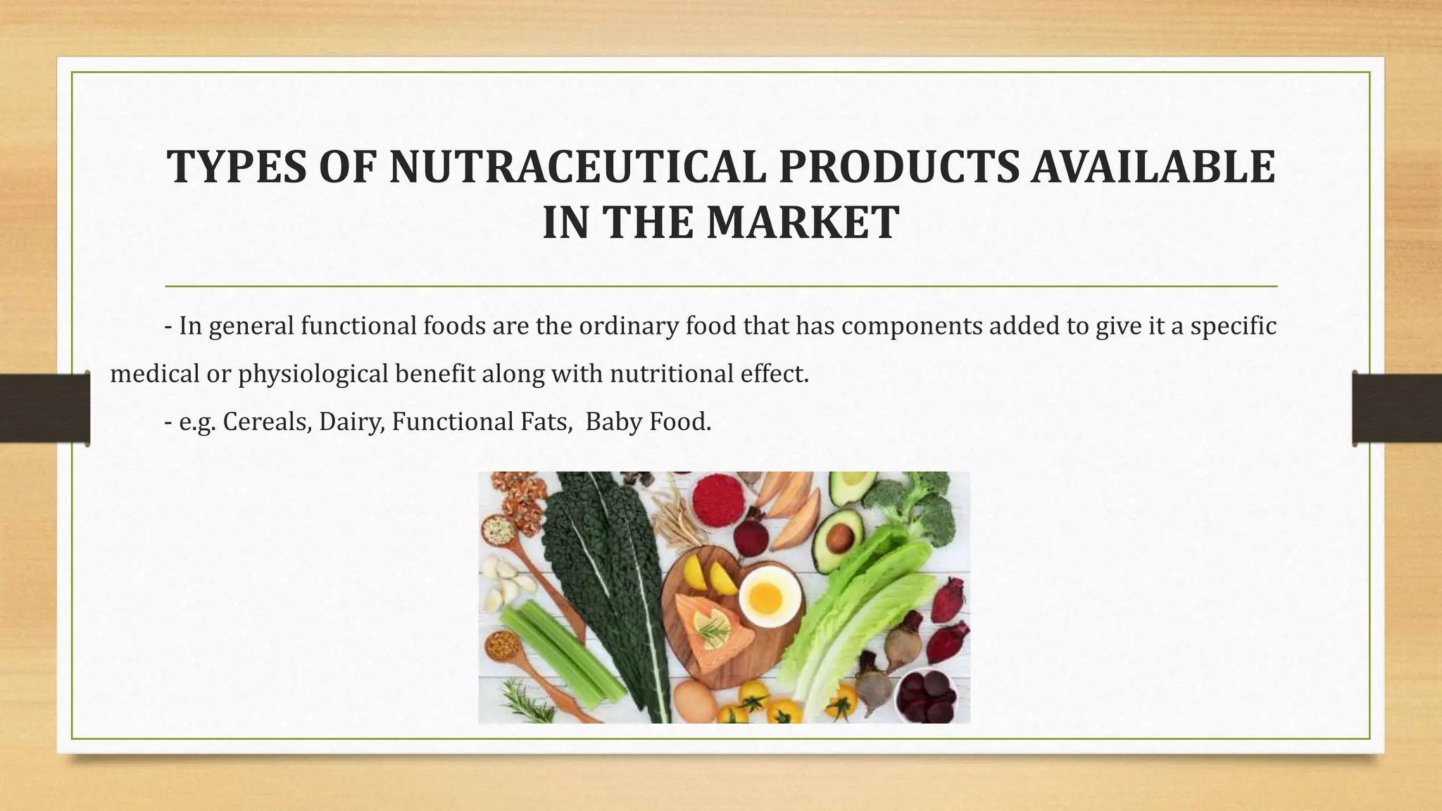 HDT Unit 2: Nutraceuticals Global Market Overview And Growth Of ...