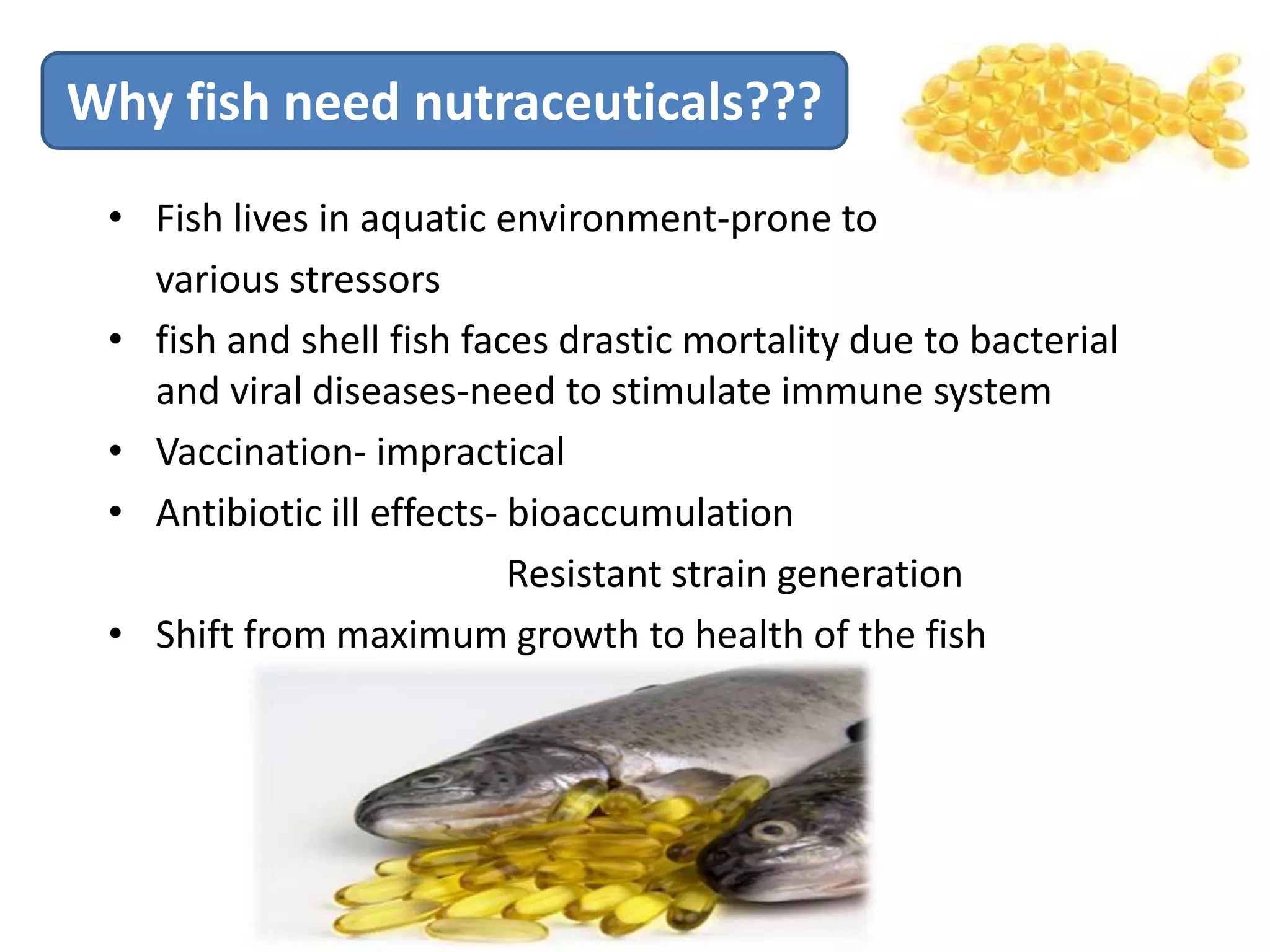 Nutraceuticals and its role in aquaculture | PPTX | Herbs and ...
