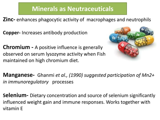Nutraceuticals and its role in aquaculture | PPTX | Herbs and Supplements | Alternative Medicine