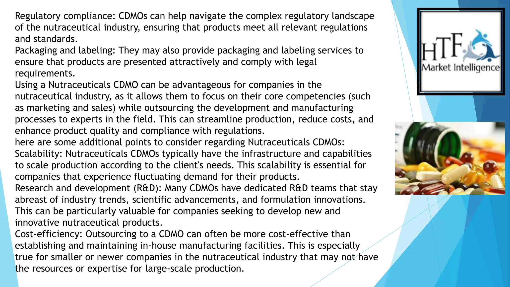 Nutraceuticals CDMO Market | PDF