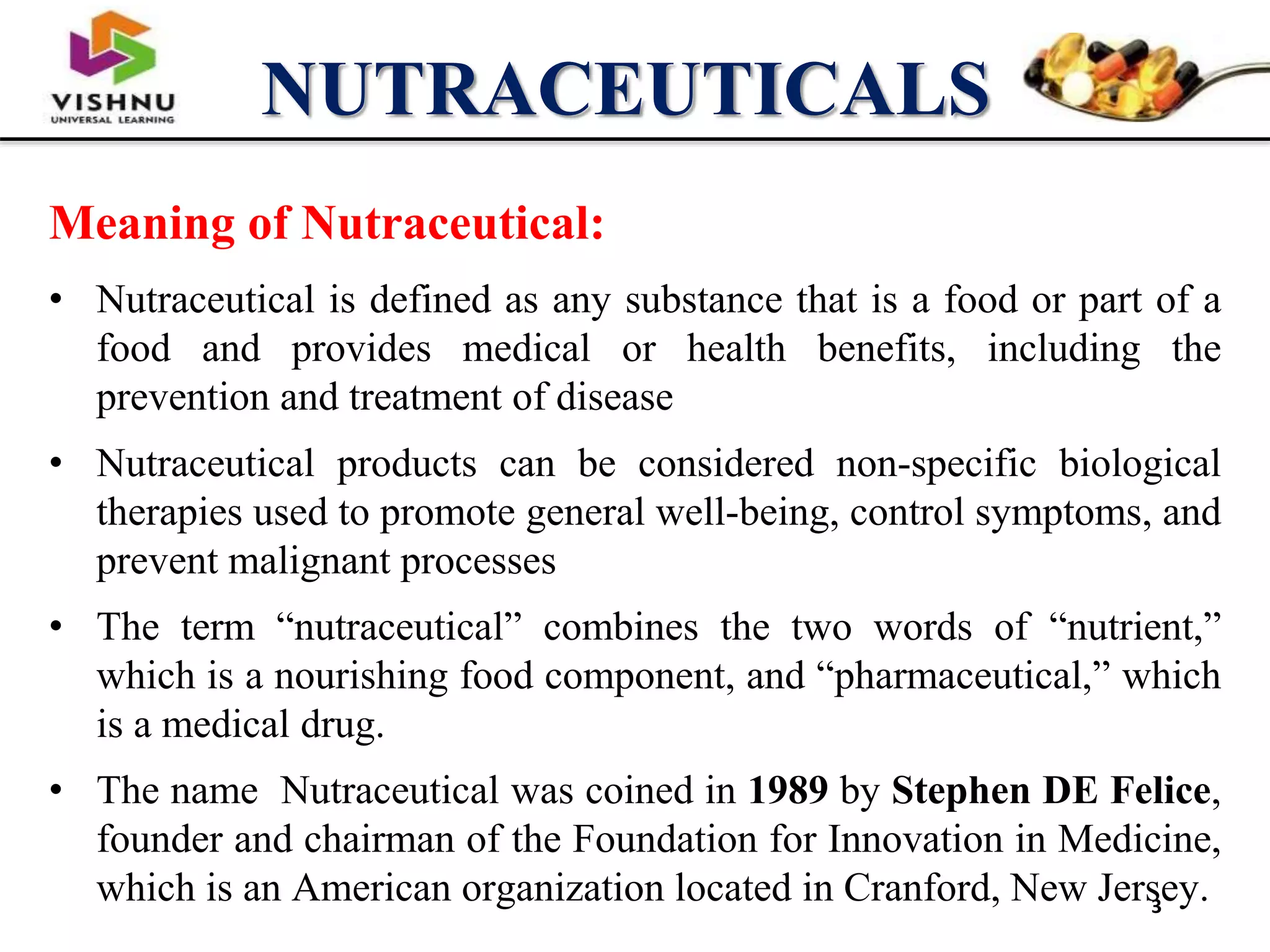 Scope of Nutraceuticals | PPTX