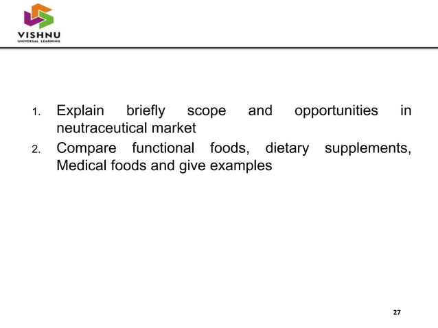 Scope of Nutraceuticals | PPTX | Herbs and Supplements | Alternative Medicine