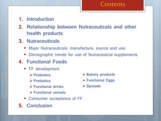Development of Nutraceuticals & functional foods | PPTX