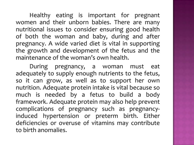 Nutrition during pregnancy | PPT