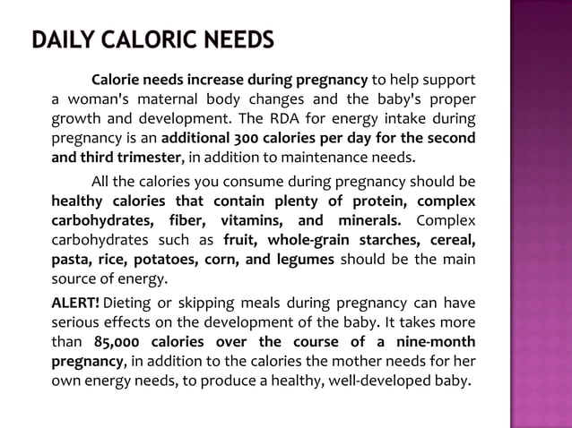 Nutrition during pregnancy | PPT
