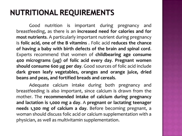 Nutrition during pregnancy | PPT