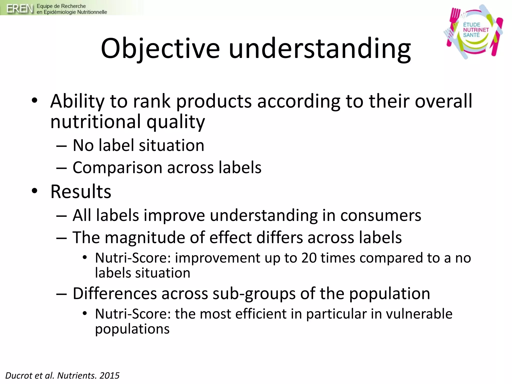 NordCoLa-seminar: Chantal Julia - Food labelling as a tool of public ...