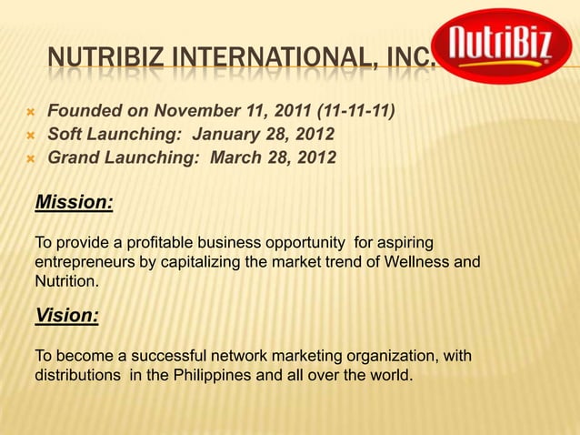 Nutribiz powerpointfor upload | PPT