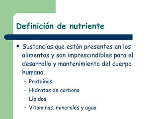 Nutrición básica | PPT