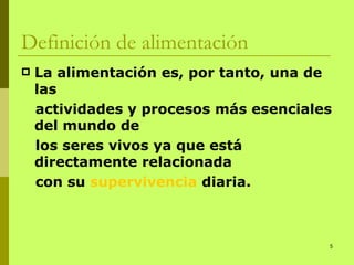Nutrición y alimentación | PPT