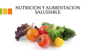 Nutricion y alimentacion saludable | PPTX