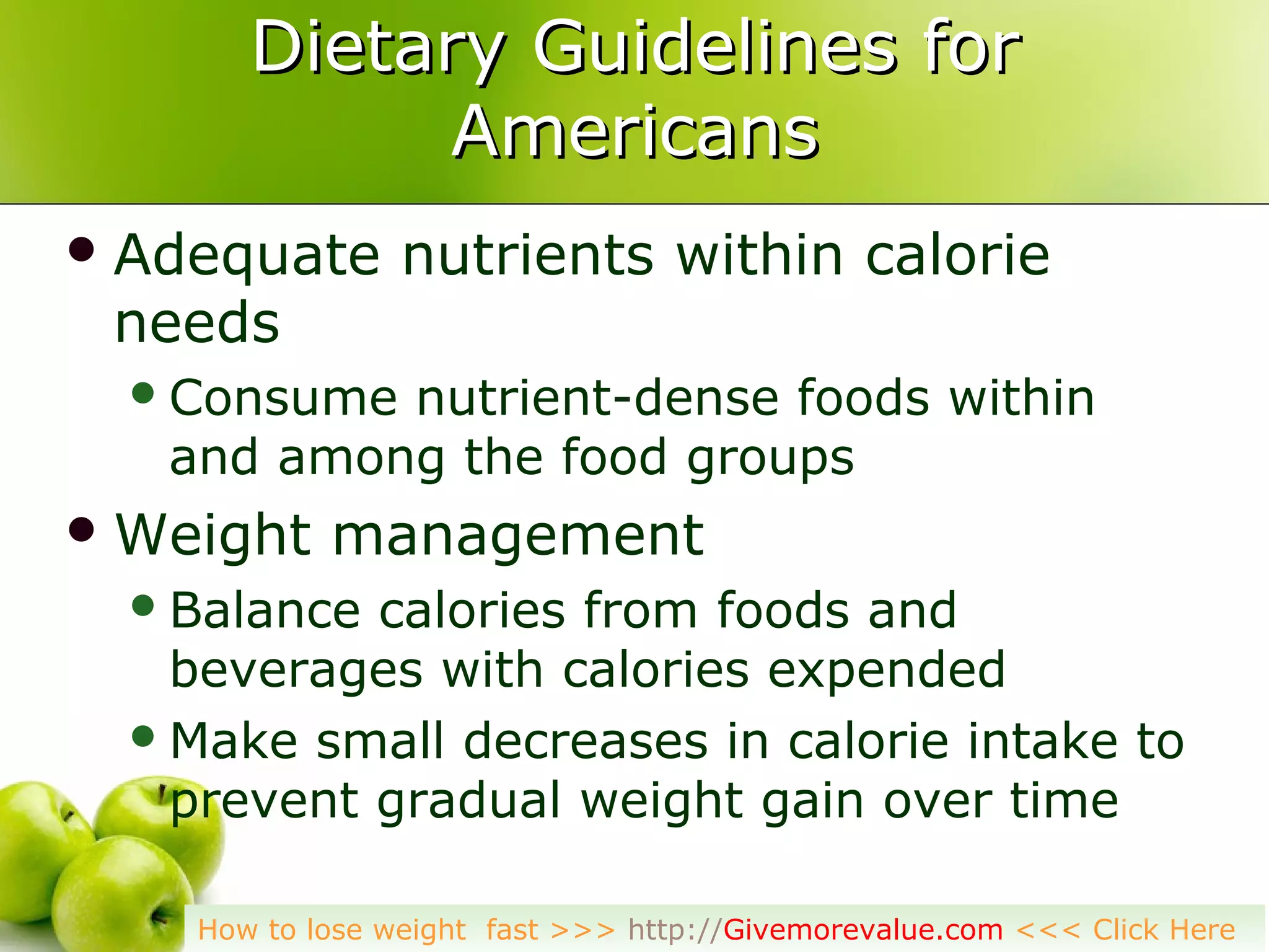 Understanding nutrition and your diet | PPT
