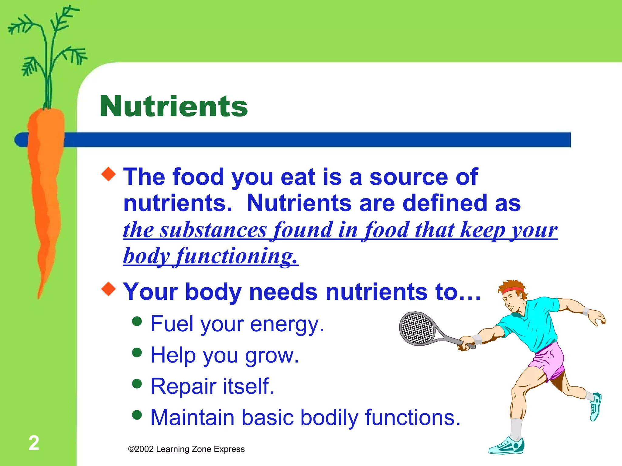 PPT on Nutrients | PPT