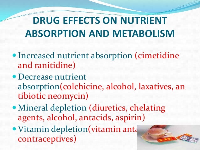 Nutrient drug interaction