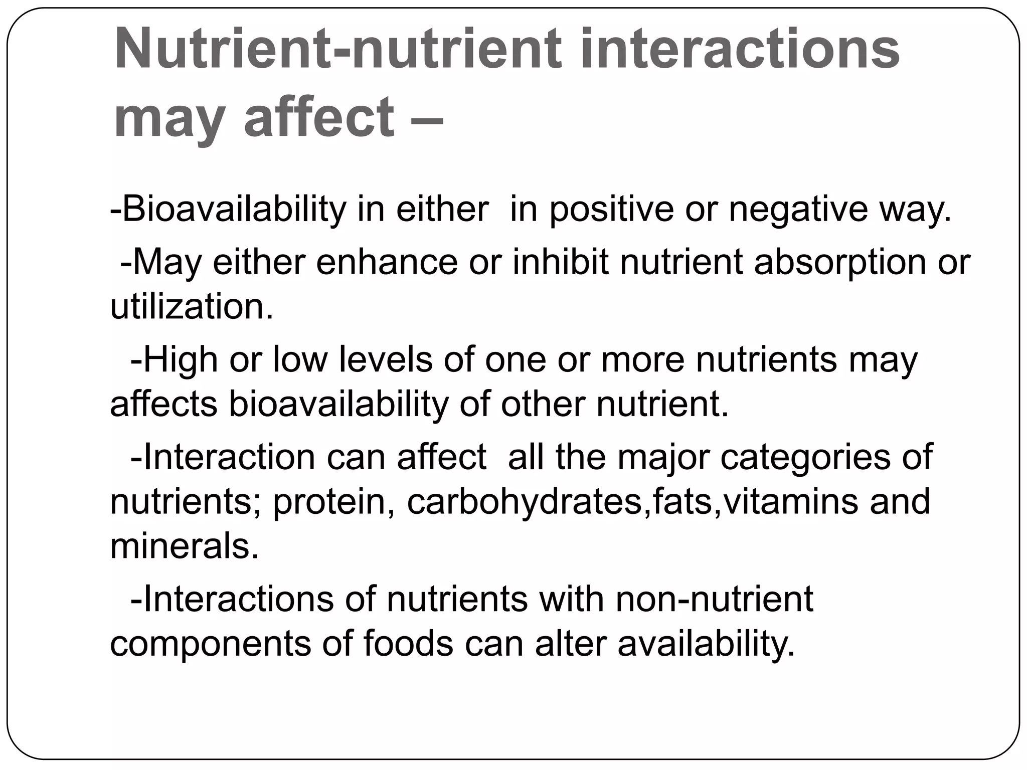 Nutrient interaction | PPTX