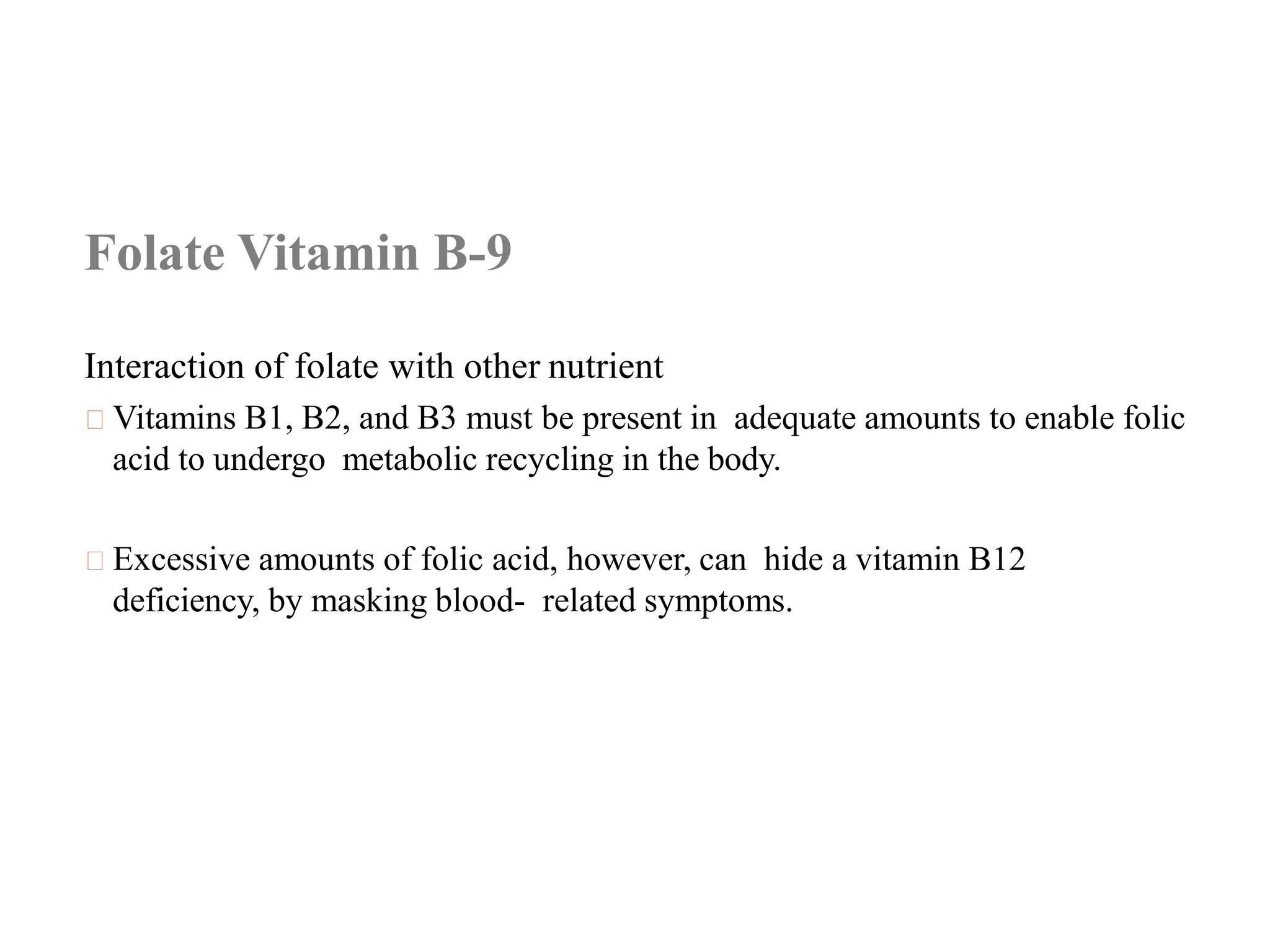 Water Soluble Vitamins and Nutrient -nutrient interaction | PPTX