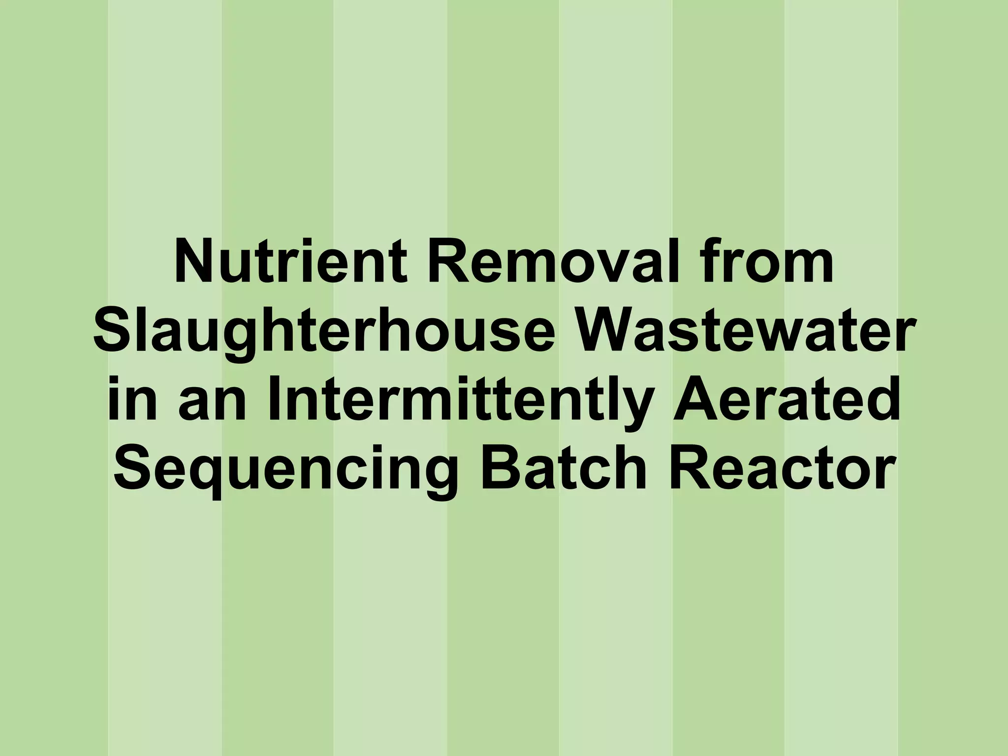 Nutrient Removal | PPT
