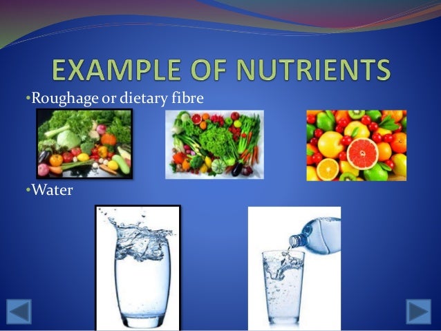 Nutrient content in food