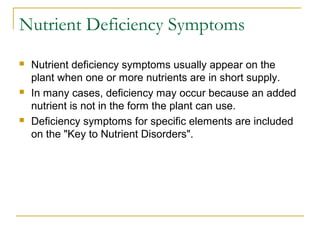 Nutrient deficiency in plants | PPT
