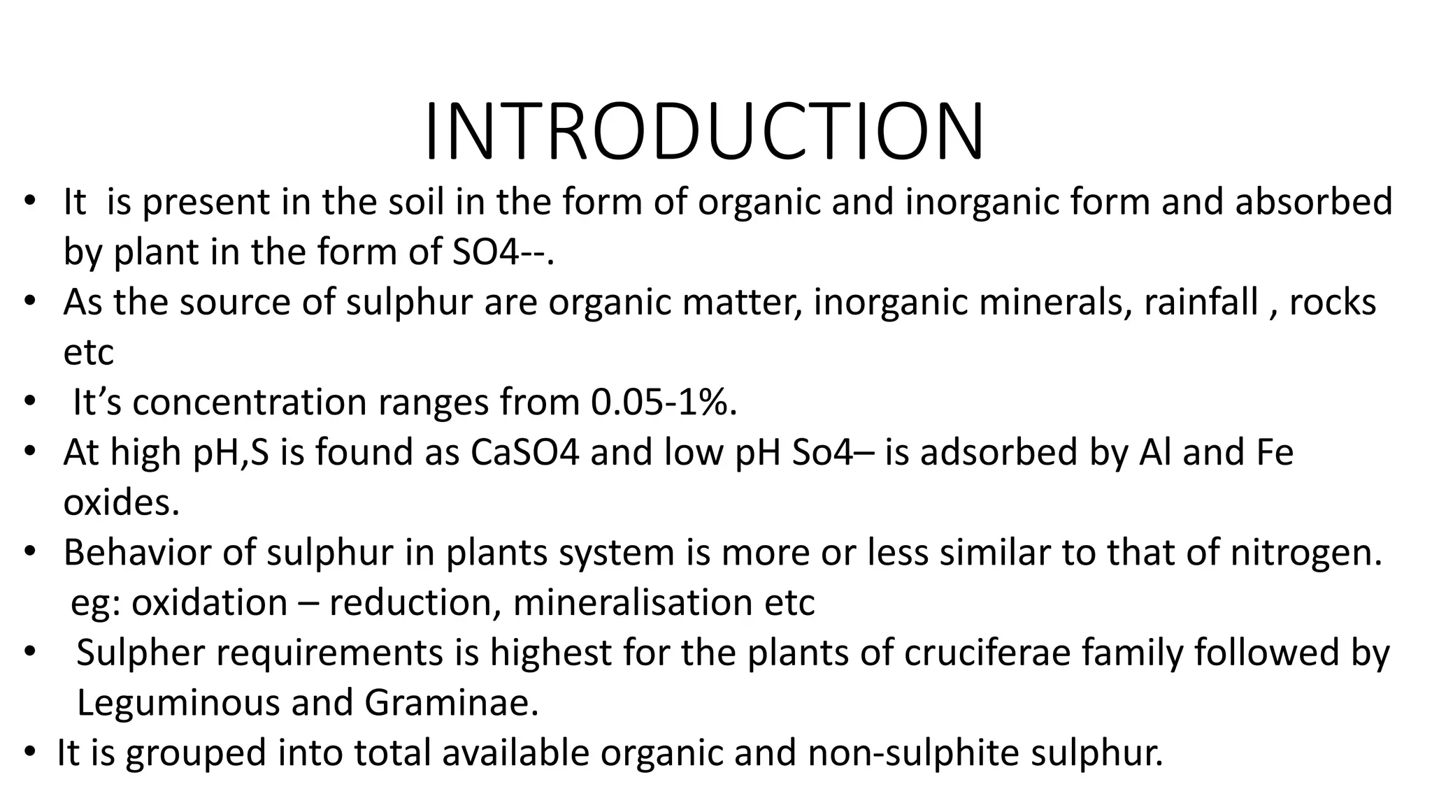 Nutrient deficiency in sulphur presentation | PPTX