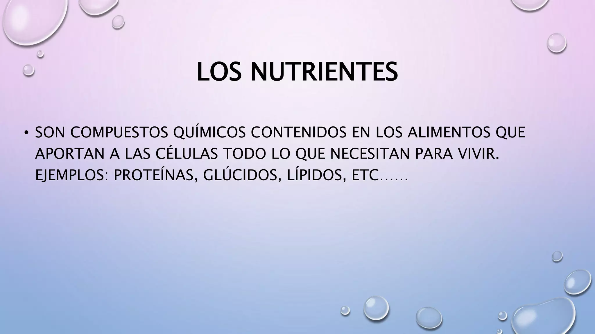 Nutrientes y su funcion en nuestro organismo | PPTX