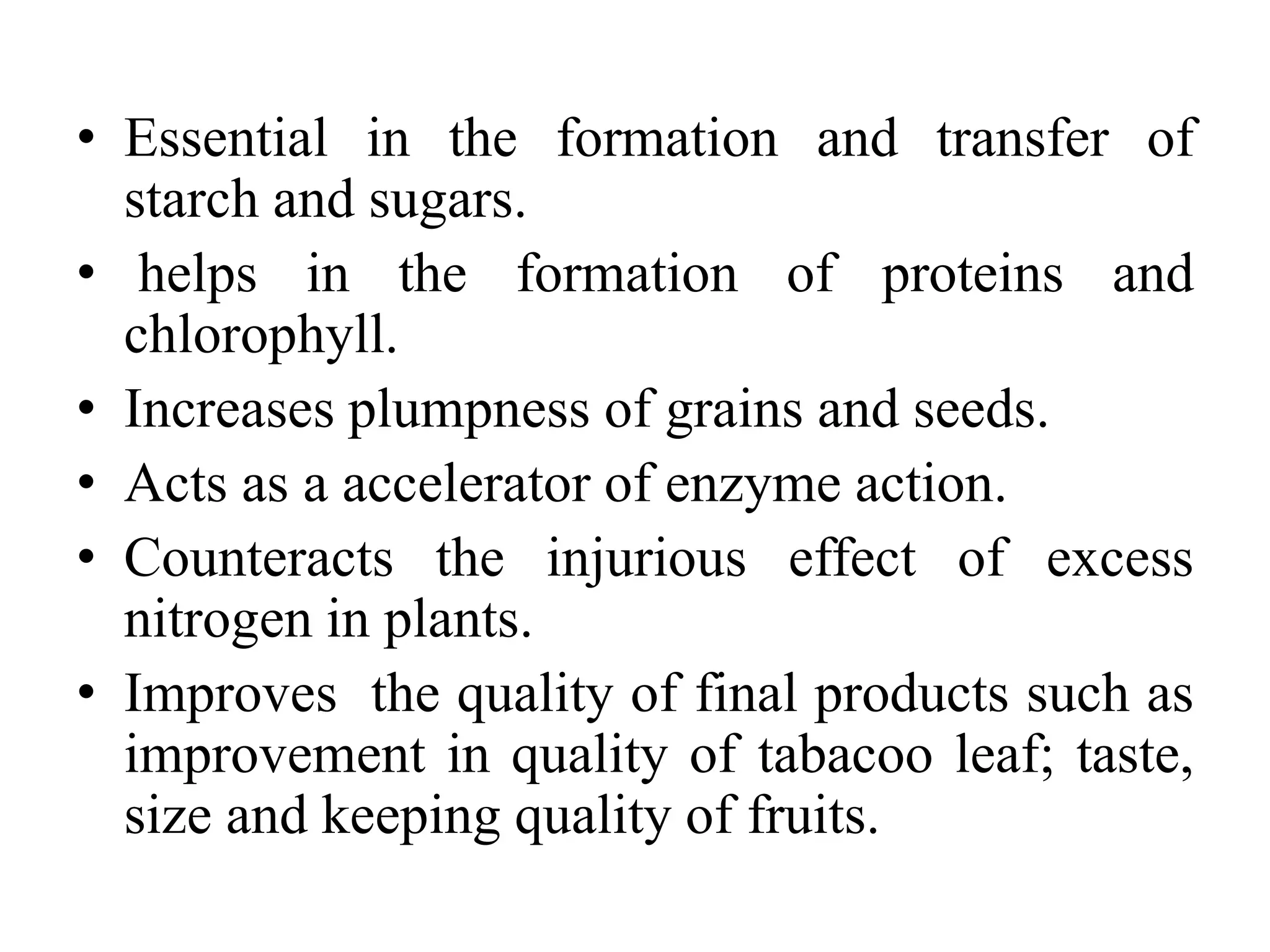 Nutrient functions in plants Nutrient functions in plants | PPT
