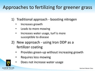 Nutrient Master Class for Turf Managers and Greenskeepers | PDF