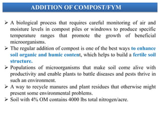 NUTRIENT MANAGEMENT PRACTICES IN ORGANIC FARMING | PPTX