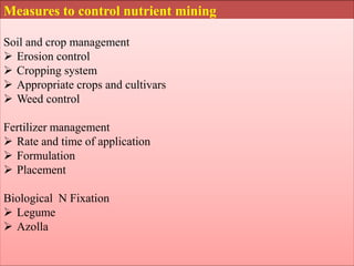 Nutrient mining | PPTX
